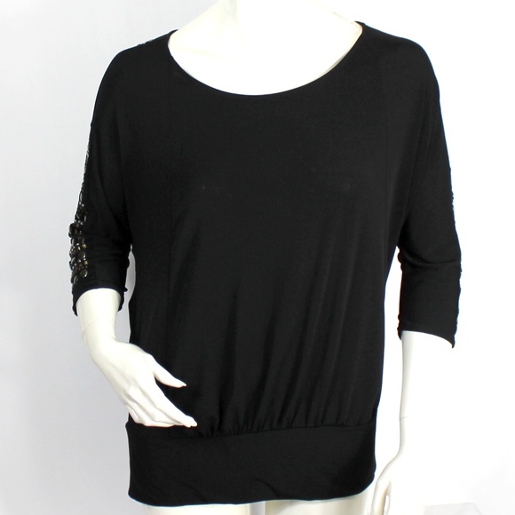 Rock & Republic | Tops | Rock Republic Black Studded Dolman Open Tie ...
